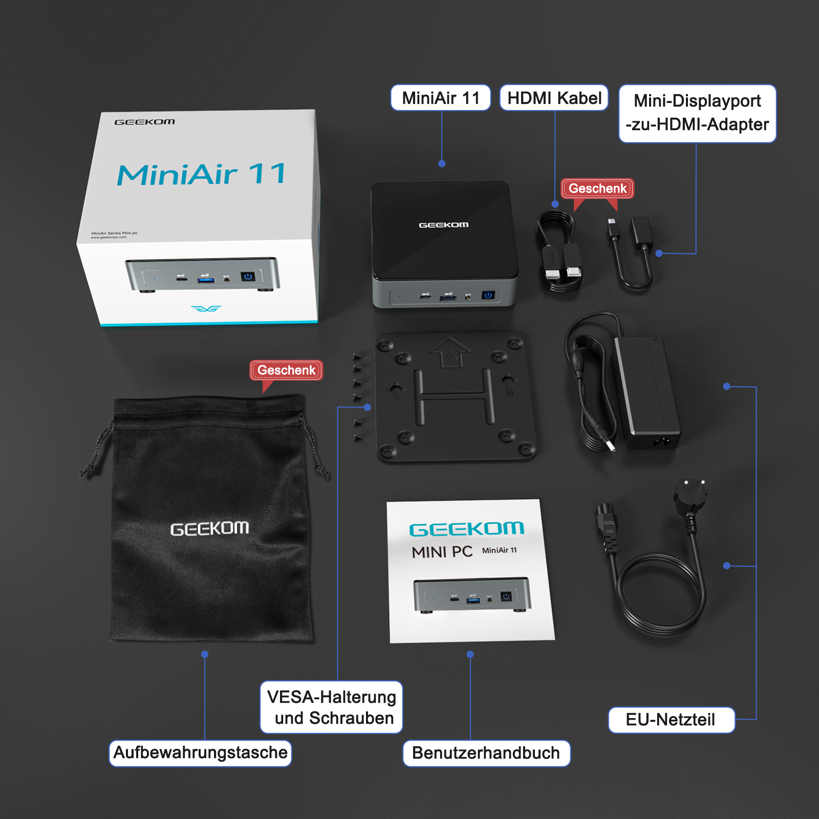 GEEKOM MiniAir 11: günstiger 8gb ram Mini PC online kaufen