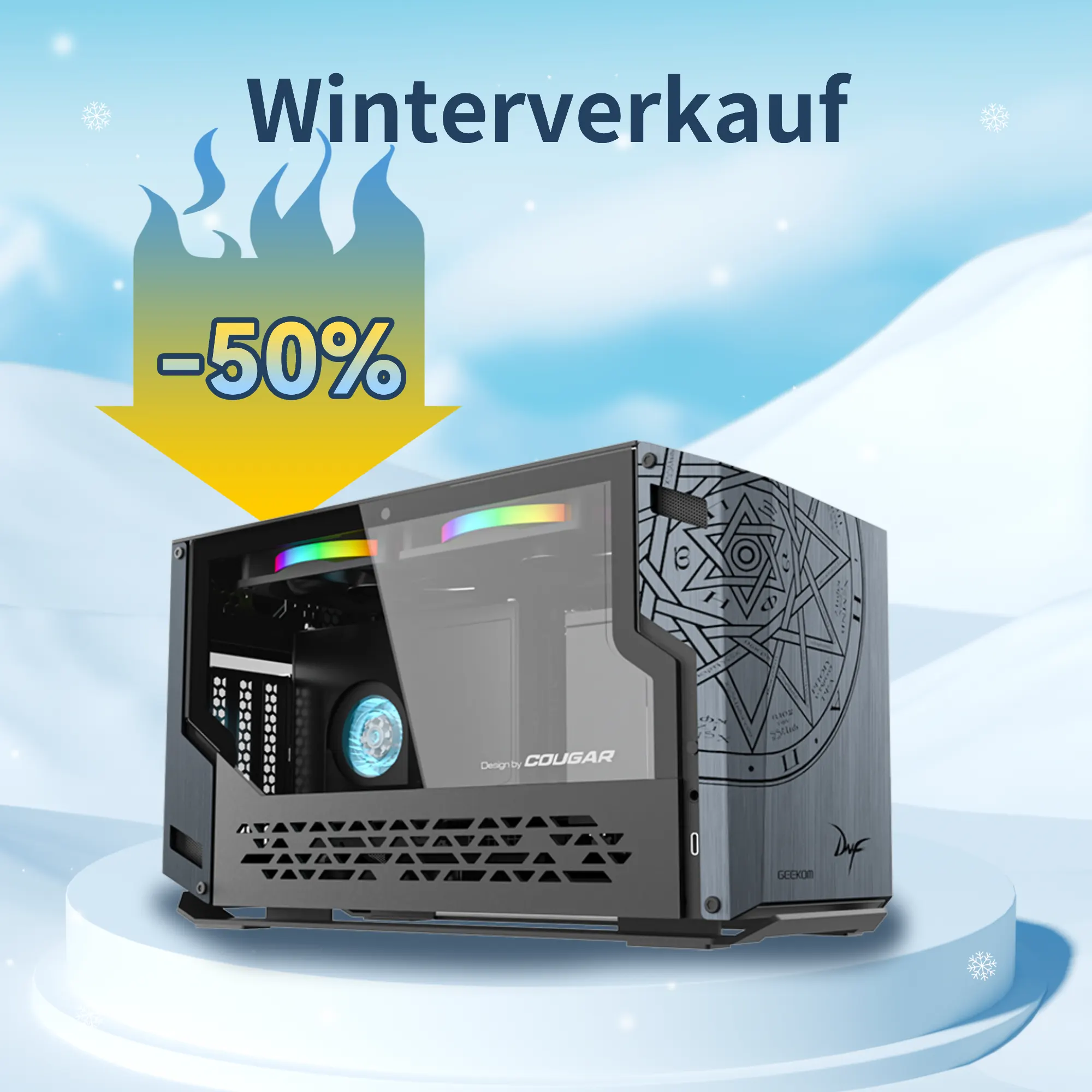 GEEKOM A8 Max AMD Mini PC mit zwei LAN-Anschlüssen - GEEKOM