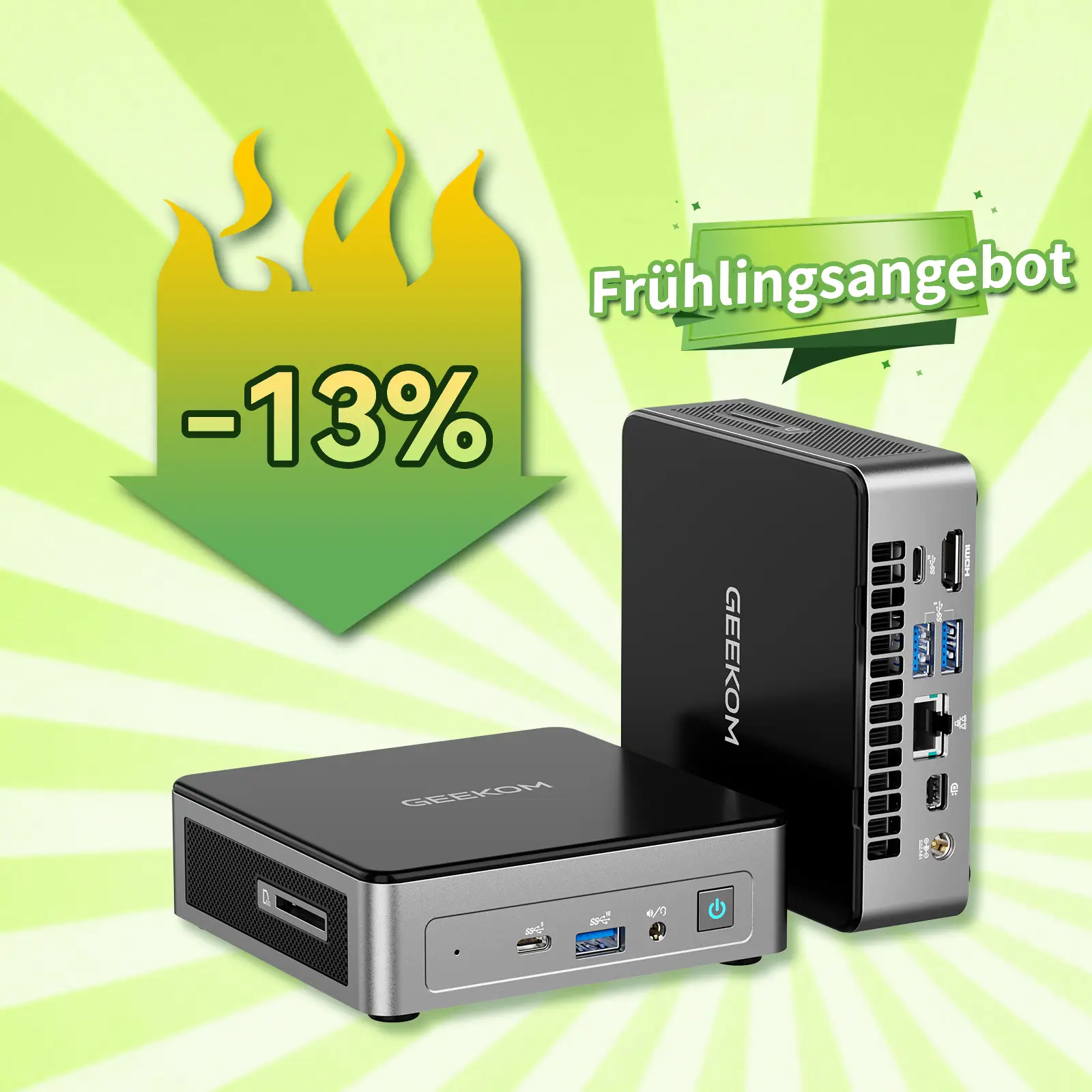 GEEKOM Mini IT13 - 13. Gen Intel i9-13900H / i7-13620H