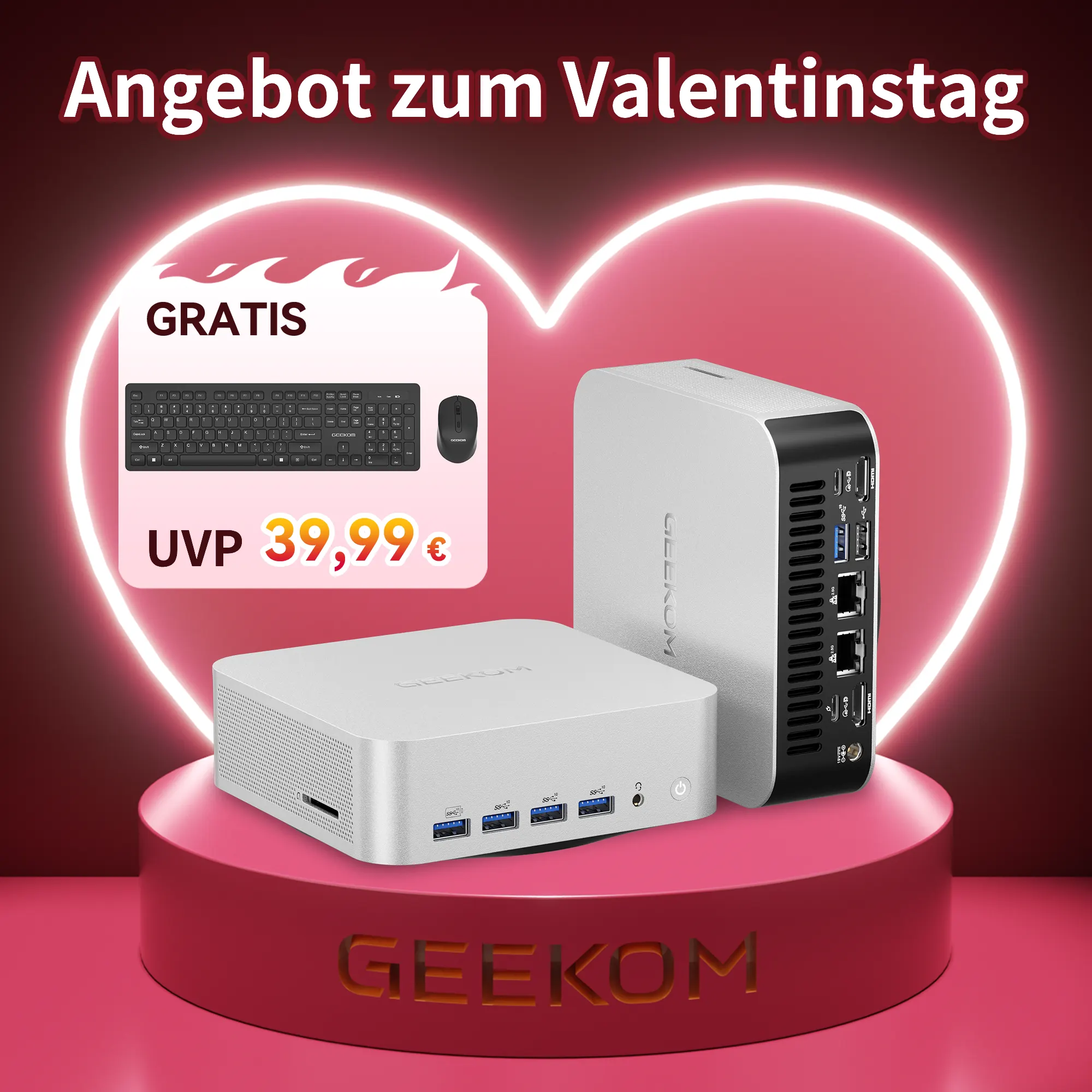 GEEKOM Mini Air12 Lite Mini PC Intel N100 der 12. Generation - GEEKOM